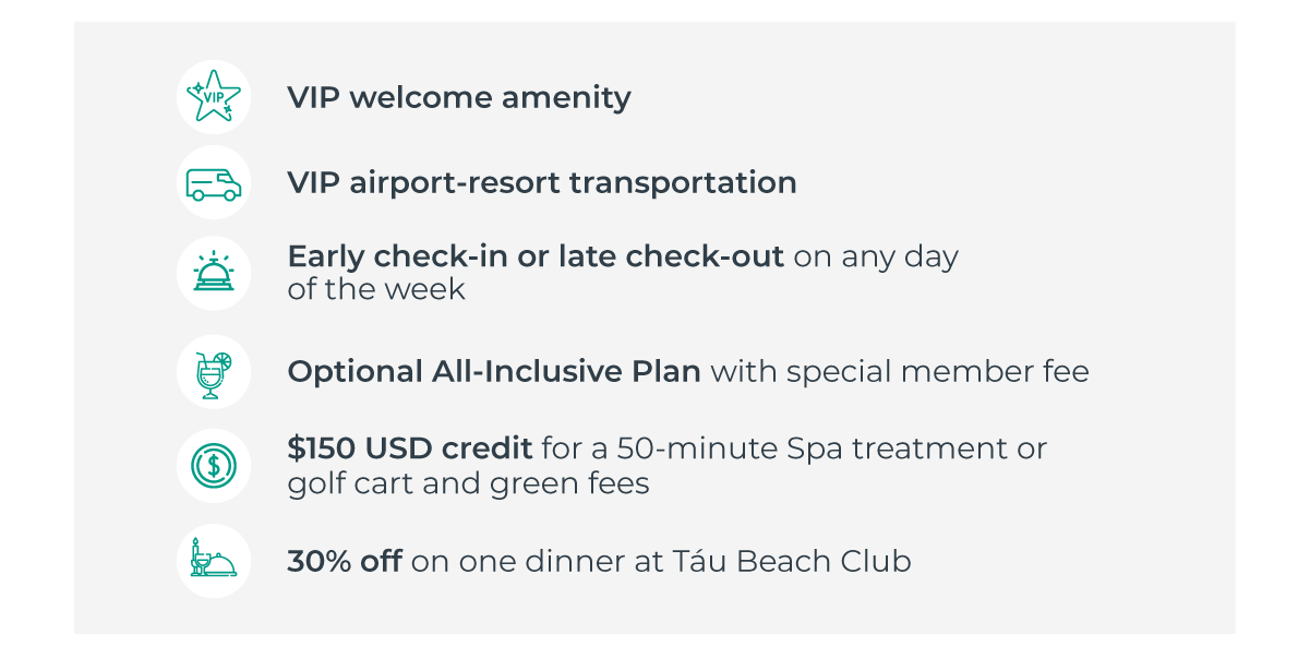 Exclusive benefits await you